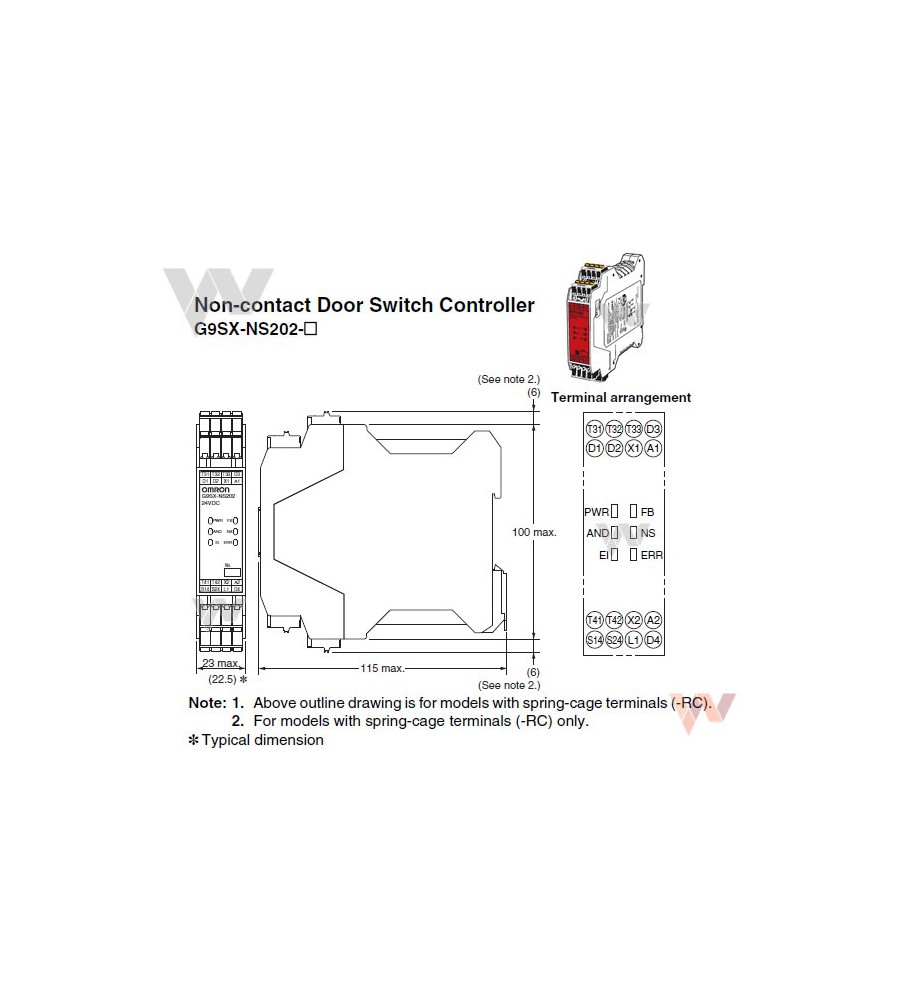 Przekaźniki bezpieczeństwa G9SX-NS202-RT DC24